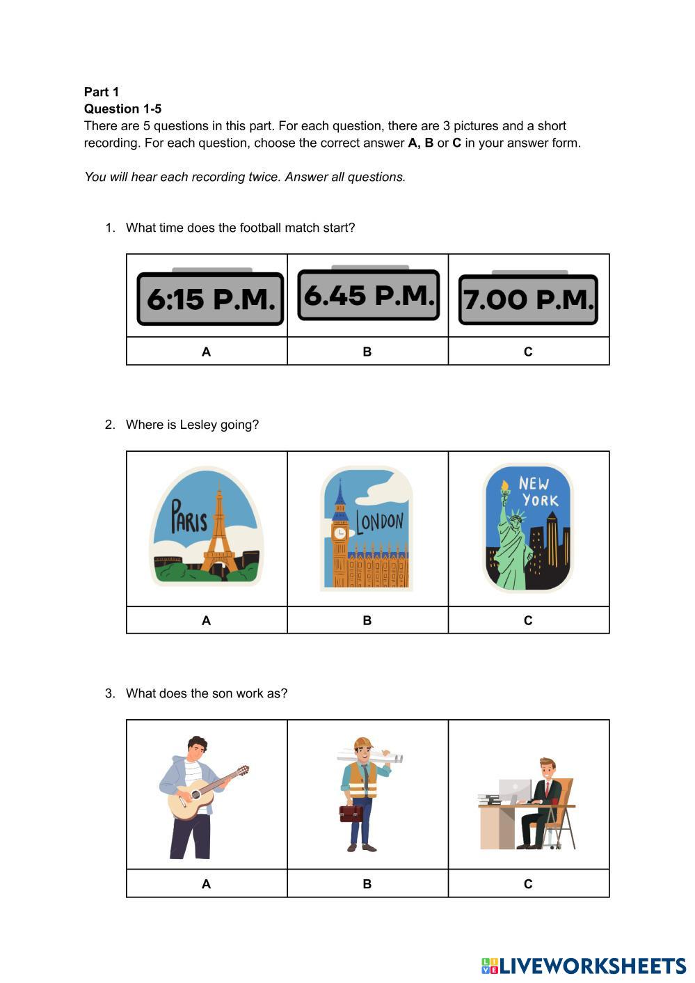 7531515 | Paper 4 Listening Form 3 | FATIN SAKINAH BINTI