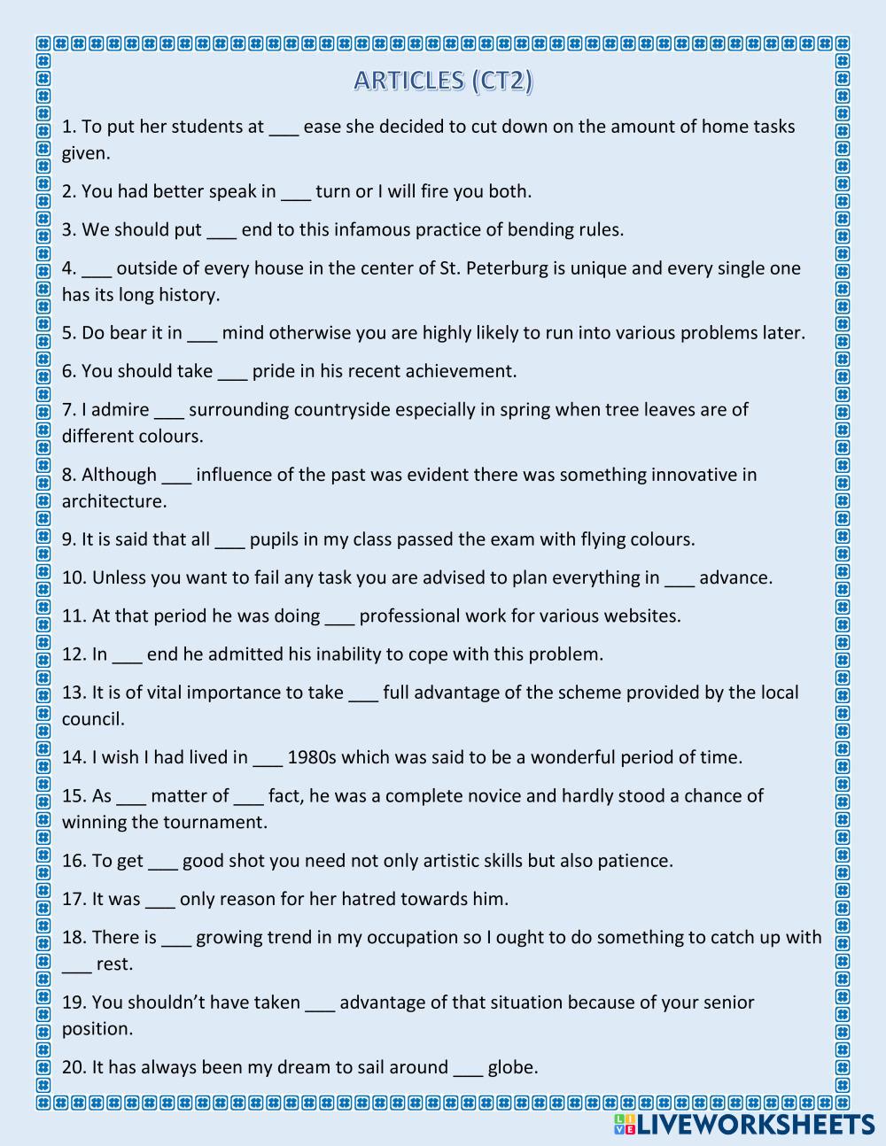 ARTICLES (CT2) 7532852 | Teresa Voishnarovich | Live