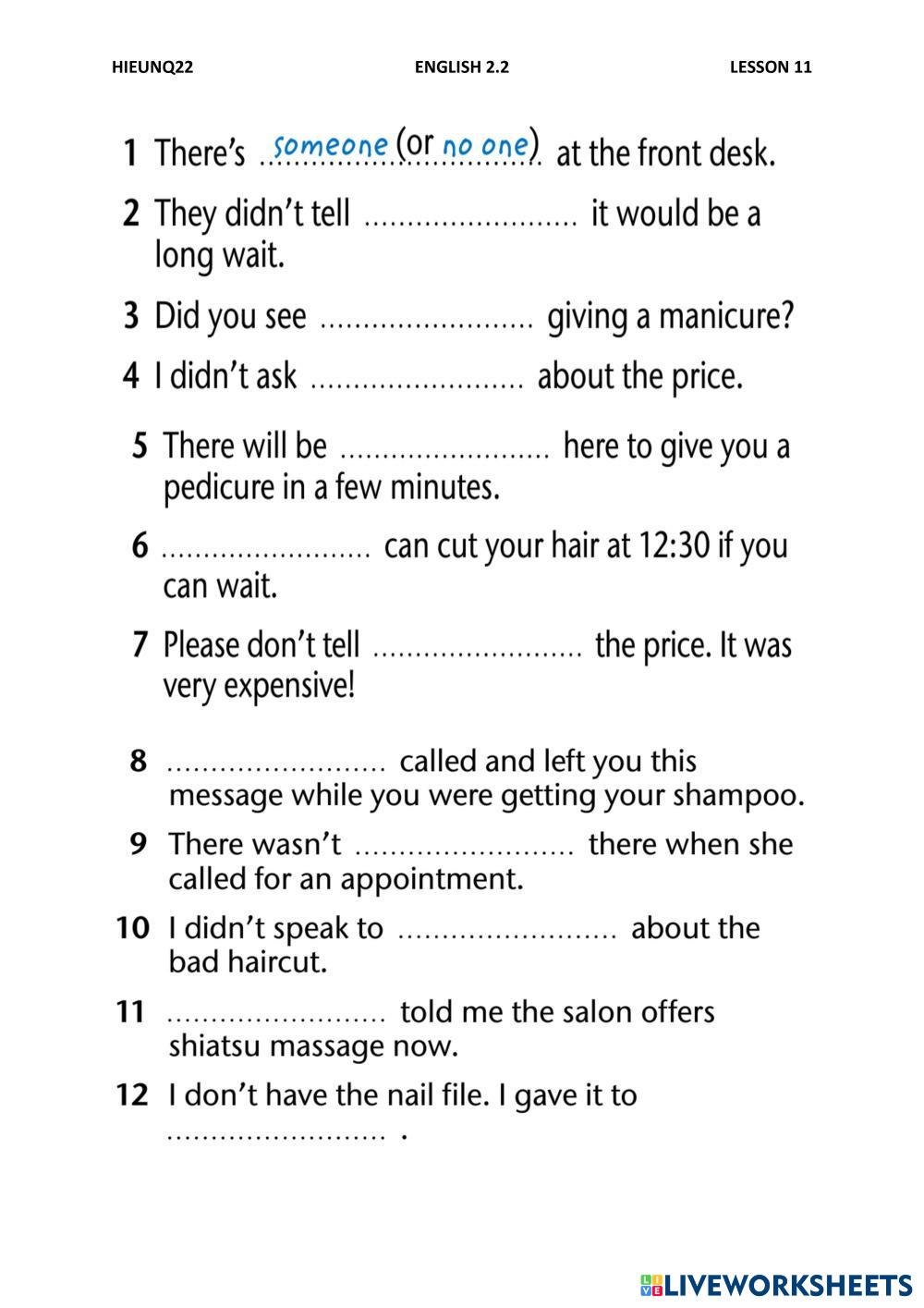 7533201 | 2.2 ANYONE/SOMEONE/NO ONE | Hieu Nguyen