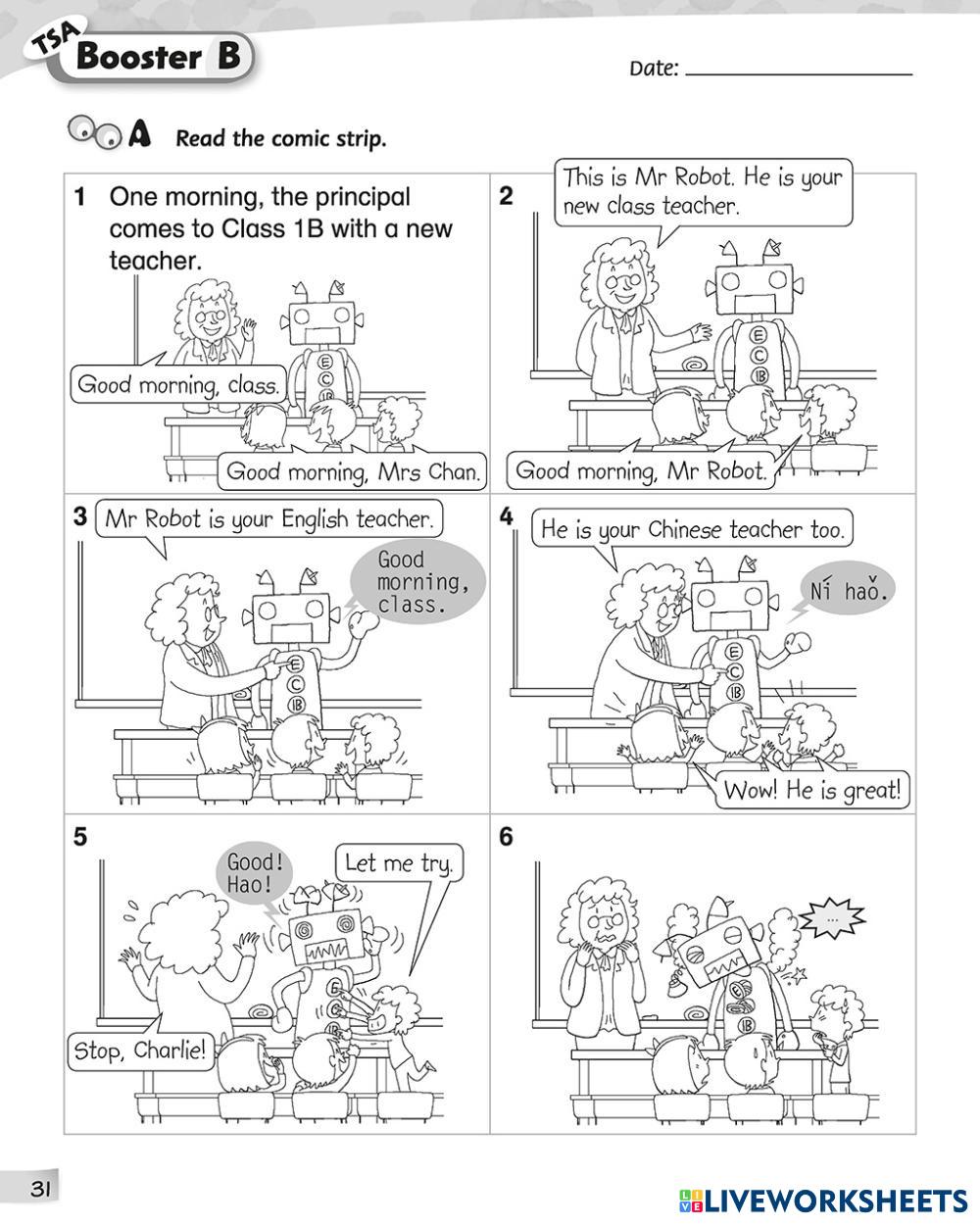 R 1A.Booster B | Live Worksheets