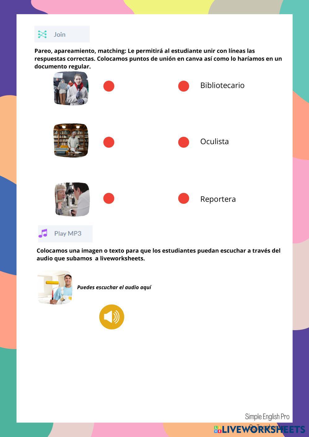 Cómo utilizar LIVEWORKSHEETS | Live Worksheets