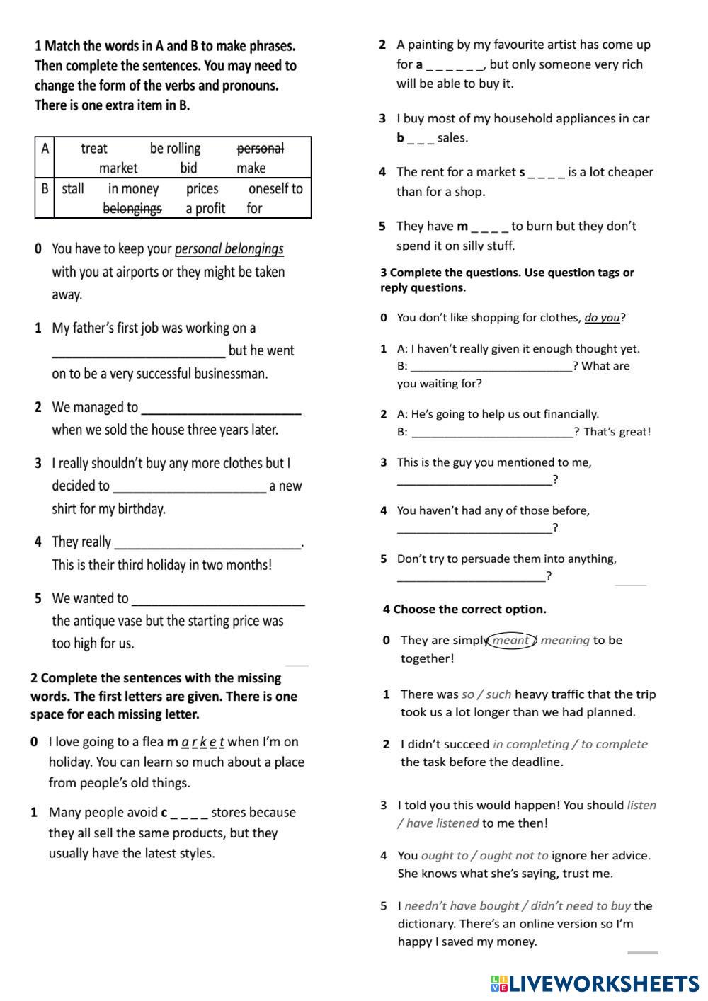 11B U5 | Live Worksheets