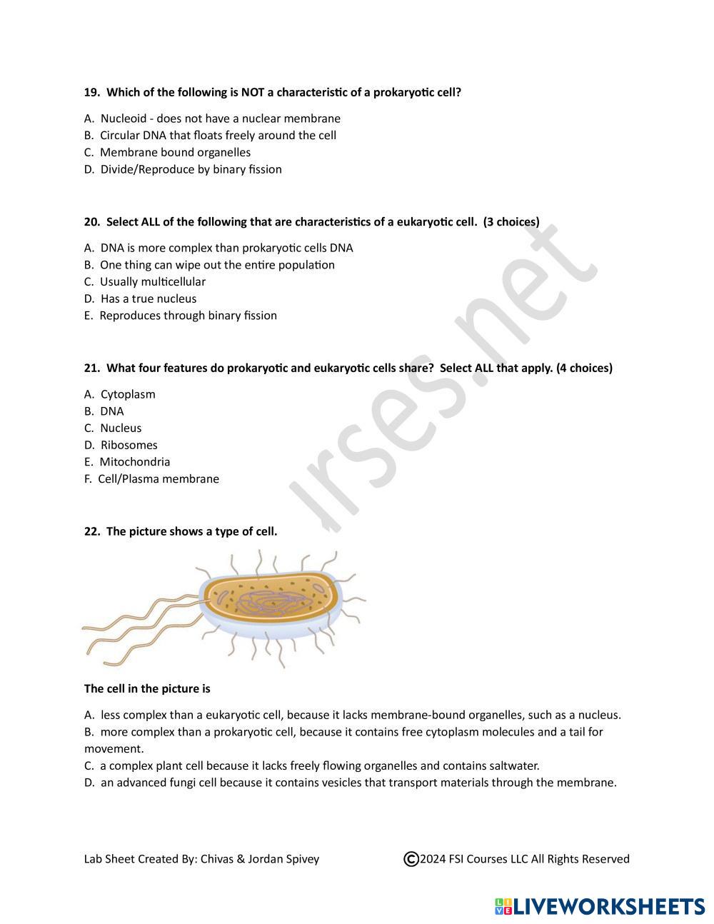 Biology EOC Sci… | Science Worksheets | 7538916