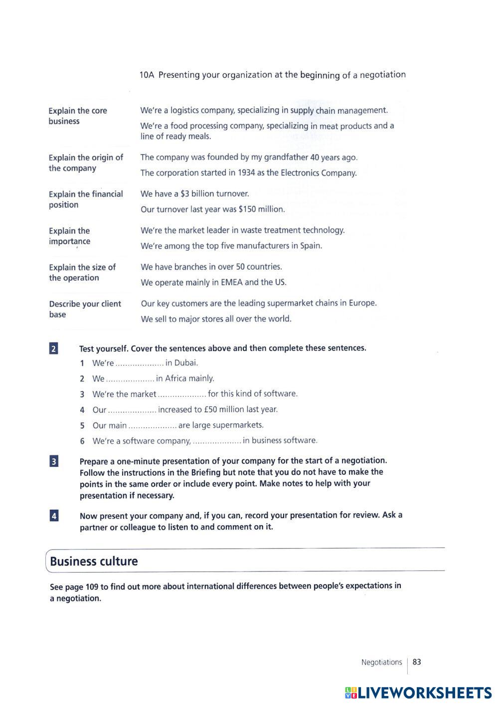 NEGOTIATION -USEFUL PHRASES | Live Worksheets