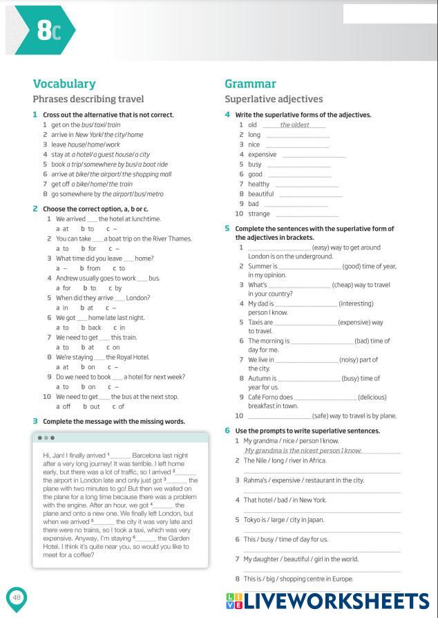 7541701 | Roadmap A2 8C Workbook | ANASTASIYA AKHREMENKA