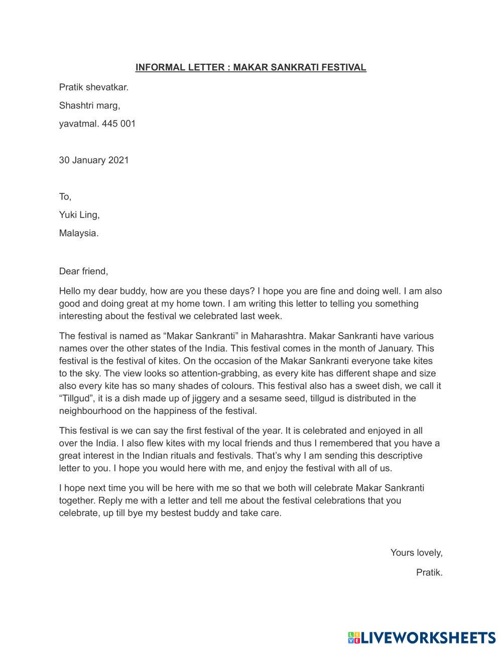 7543089 | INFORMAL LETTER WORKSHEET | Nur Aleya Adriana