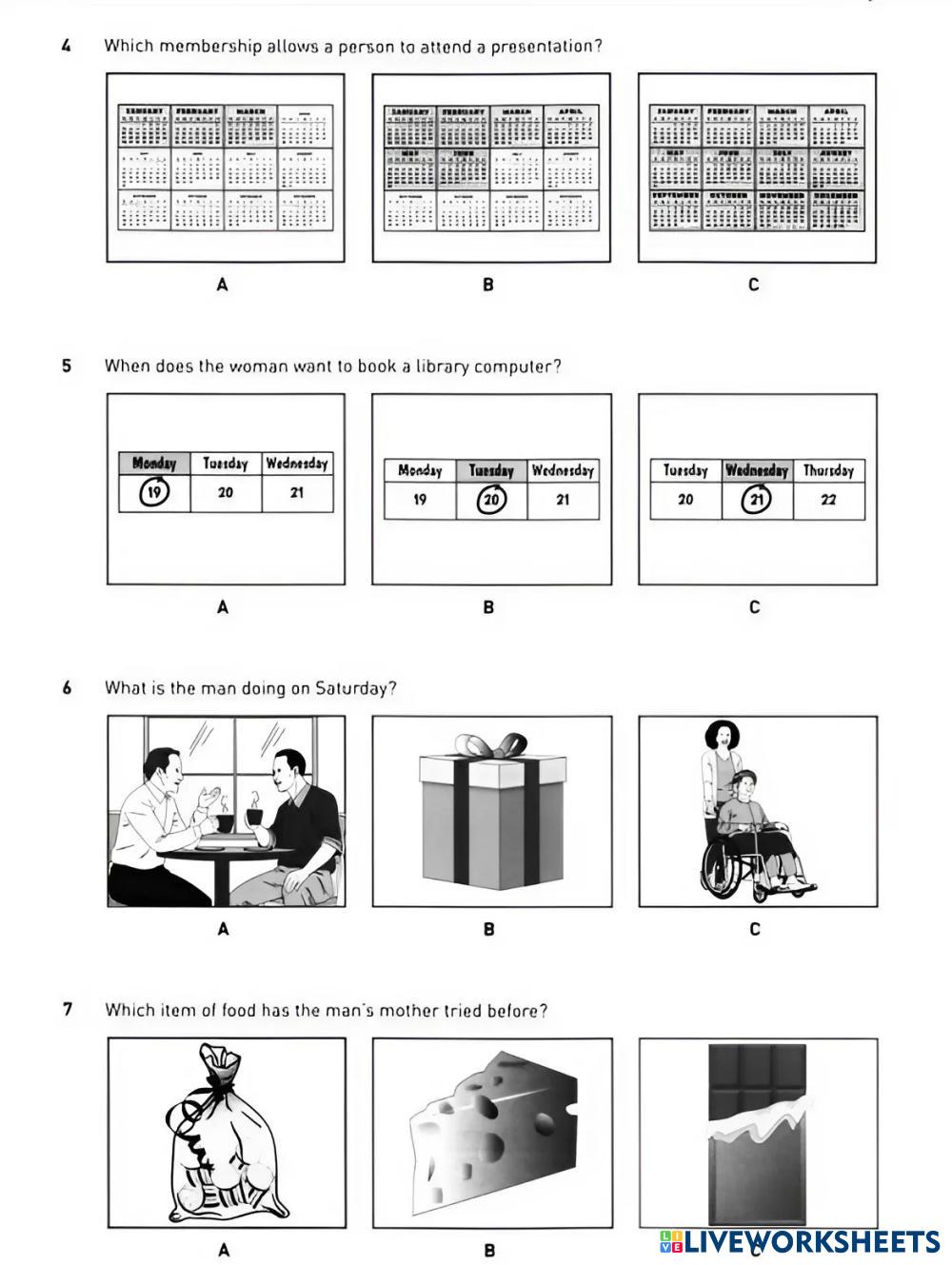 COLLINS B1 PREL… | Free Interactive Worksheets | 7870069