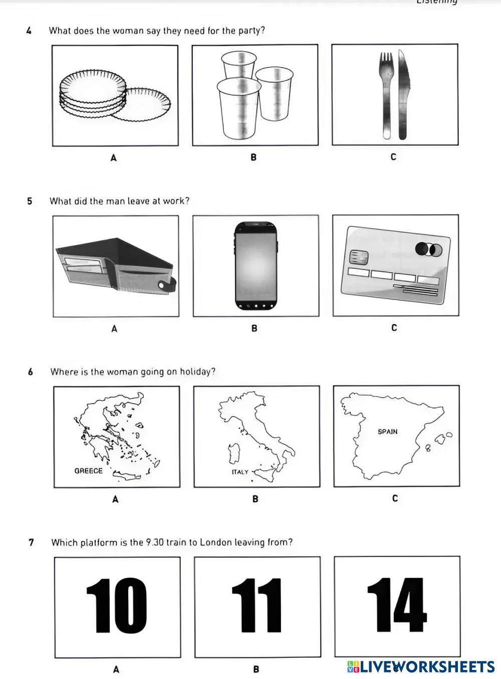 COLLINS B1 PREL… | Free Interactive Worksheets | 7870101
