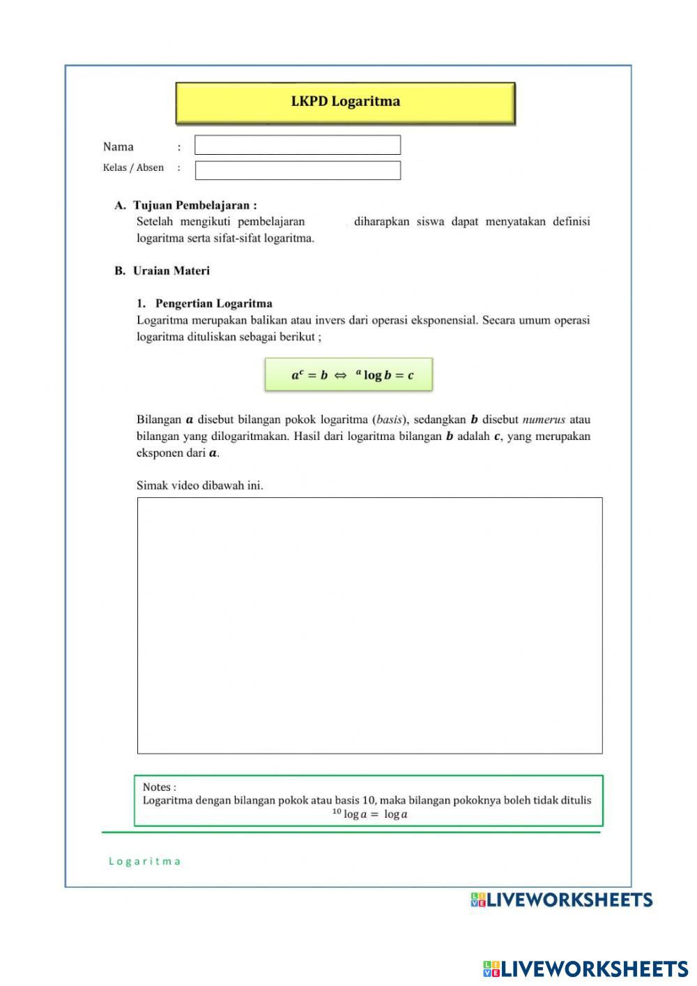 LKPD Sifat-sifa… | Free Interactive Worksheets | 7872573