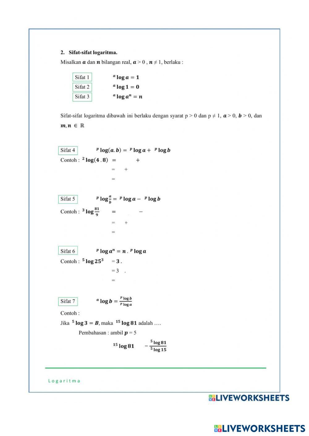 LKPD Sifat-sifa… | Free Interactive Worksheets | 7872573
