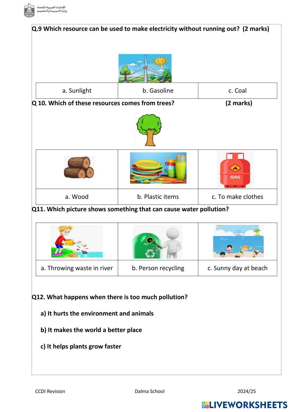 SBA Grade2 revi… | Free Interactive Worksheets | 7873237