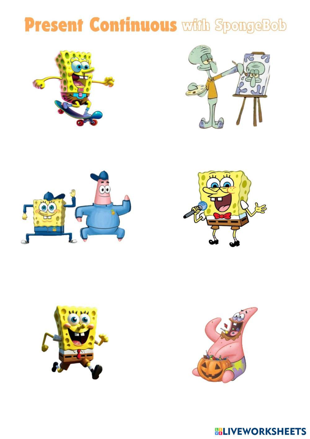 7874962 | Present Continuous with SpongeBob | alenkanaaa