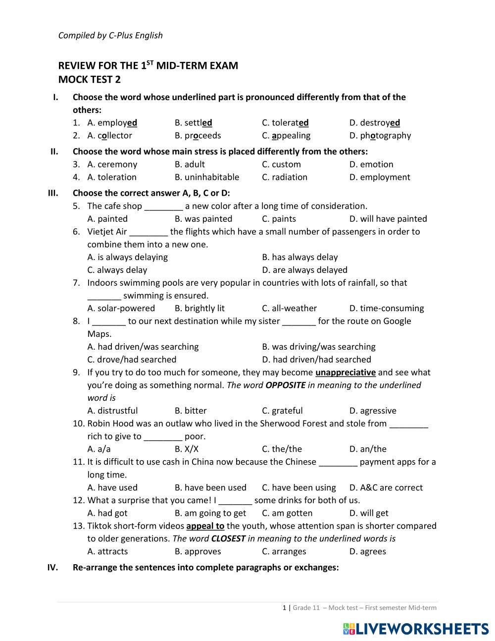G11_Midterm_Fir… | Free Interactive Worksheets | 7877367