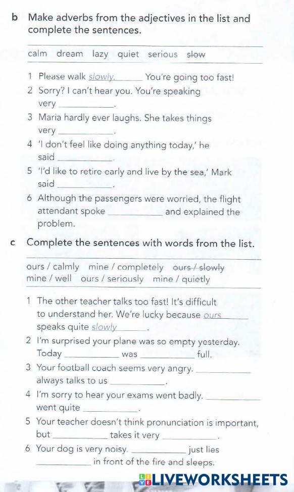 8C ex 3 (b) (c) 7880354 | Mary | Live Worksheets