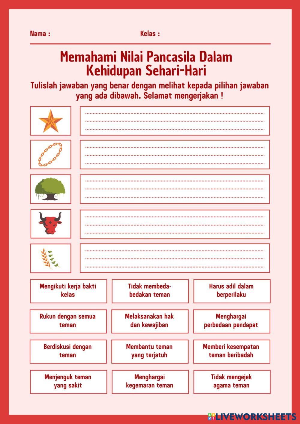 Garuda Pancasila | Free Interactive Worksheets | 7882453