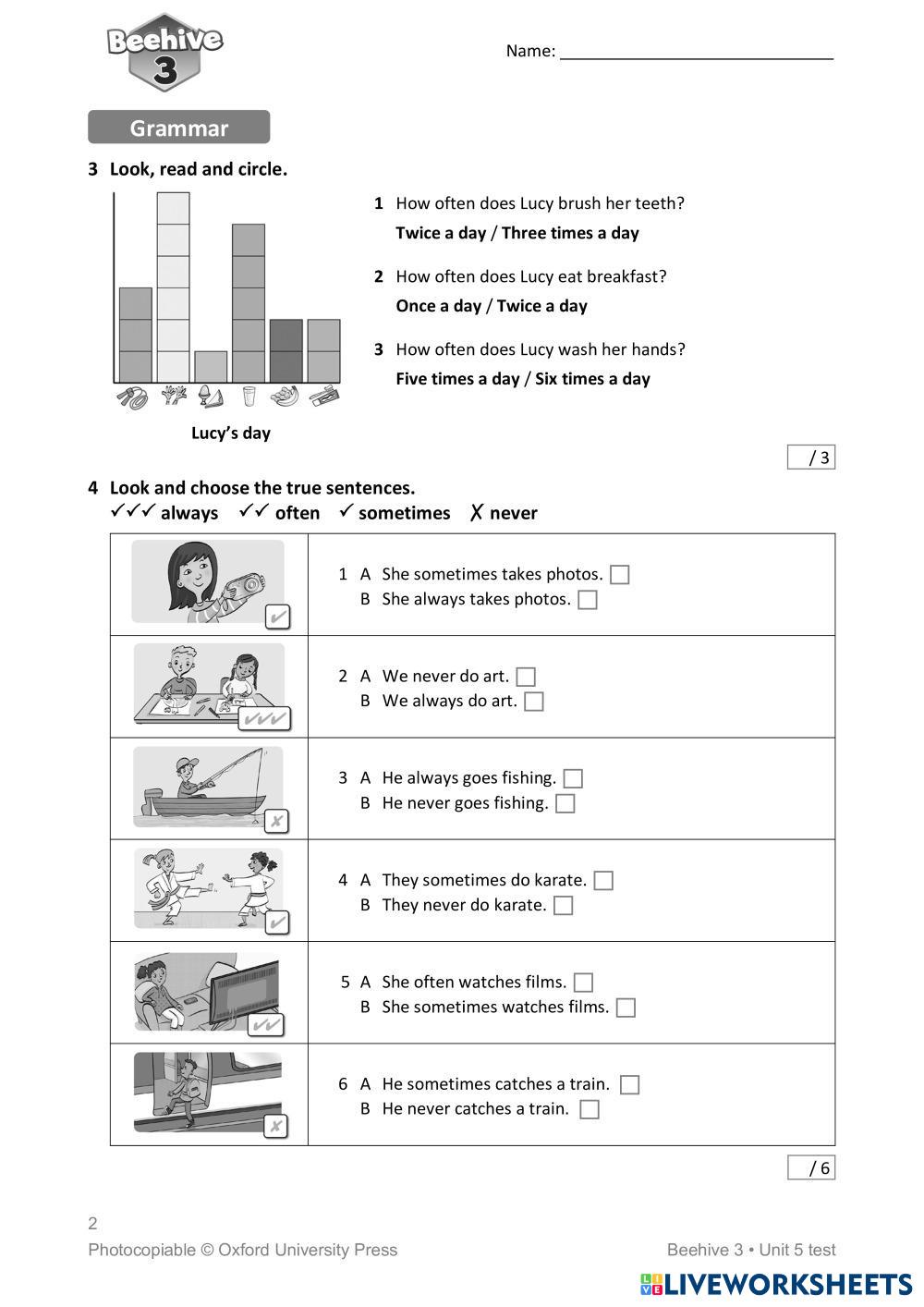 Beehive 3 Unit … | Free Interactive Worksheets | 7884939