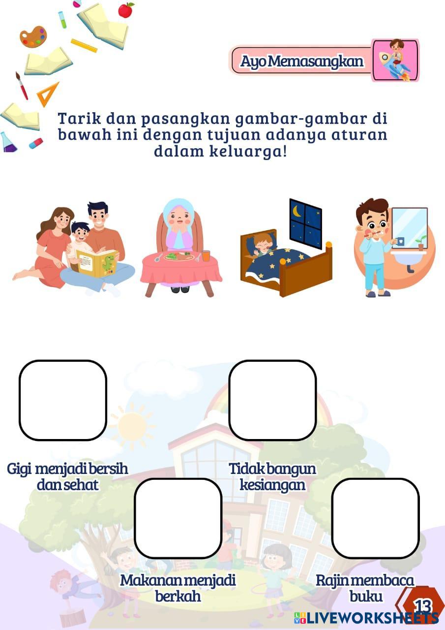 Ayo Memasangkan | Free Interactive Worksheets | 7891292