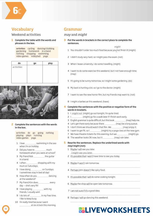 Roadmap A2+ 6C … | Free Interactive Worksheets | 7896160