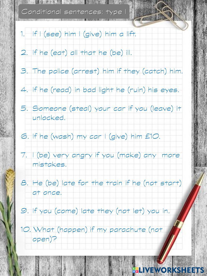 Conditionals 7900053 | helenyanuk | LiveWorksheets