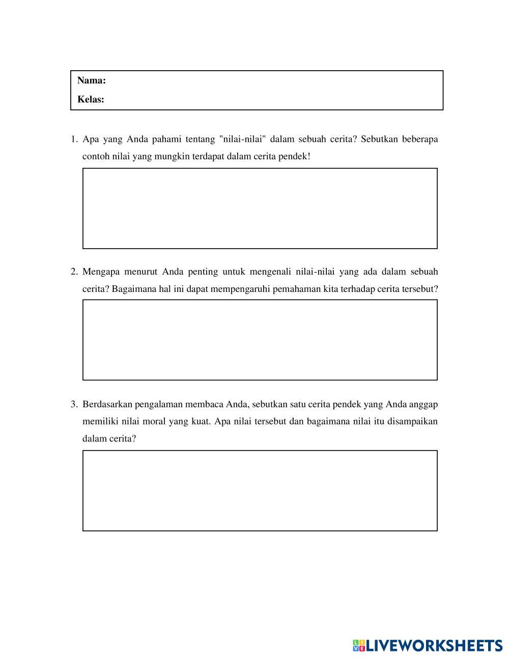 Tentang Nilai-N… | Free Interactive Worksheets | 7902680