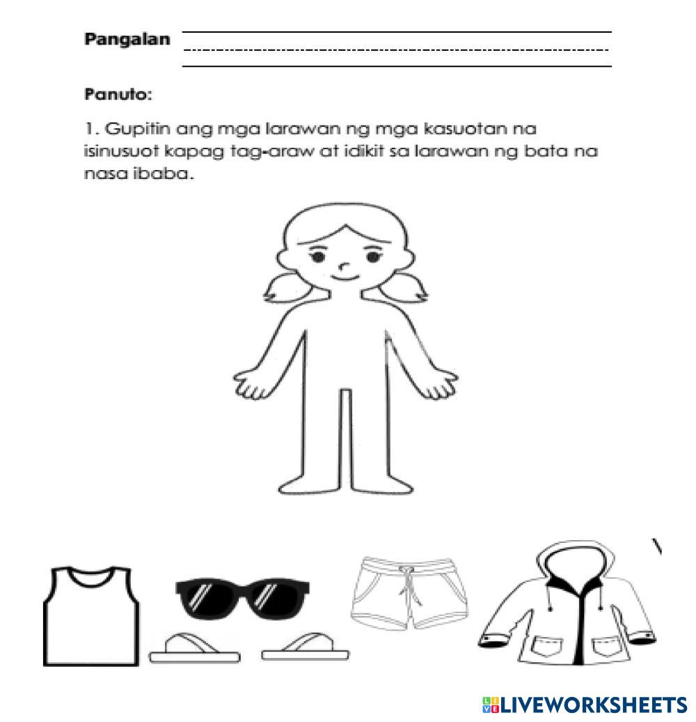 Things to wear … | Free Interactive Worksheets | 7907448