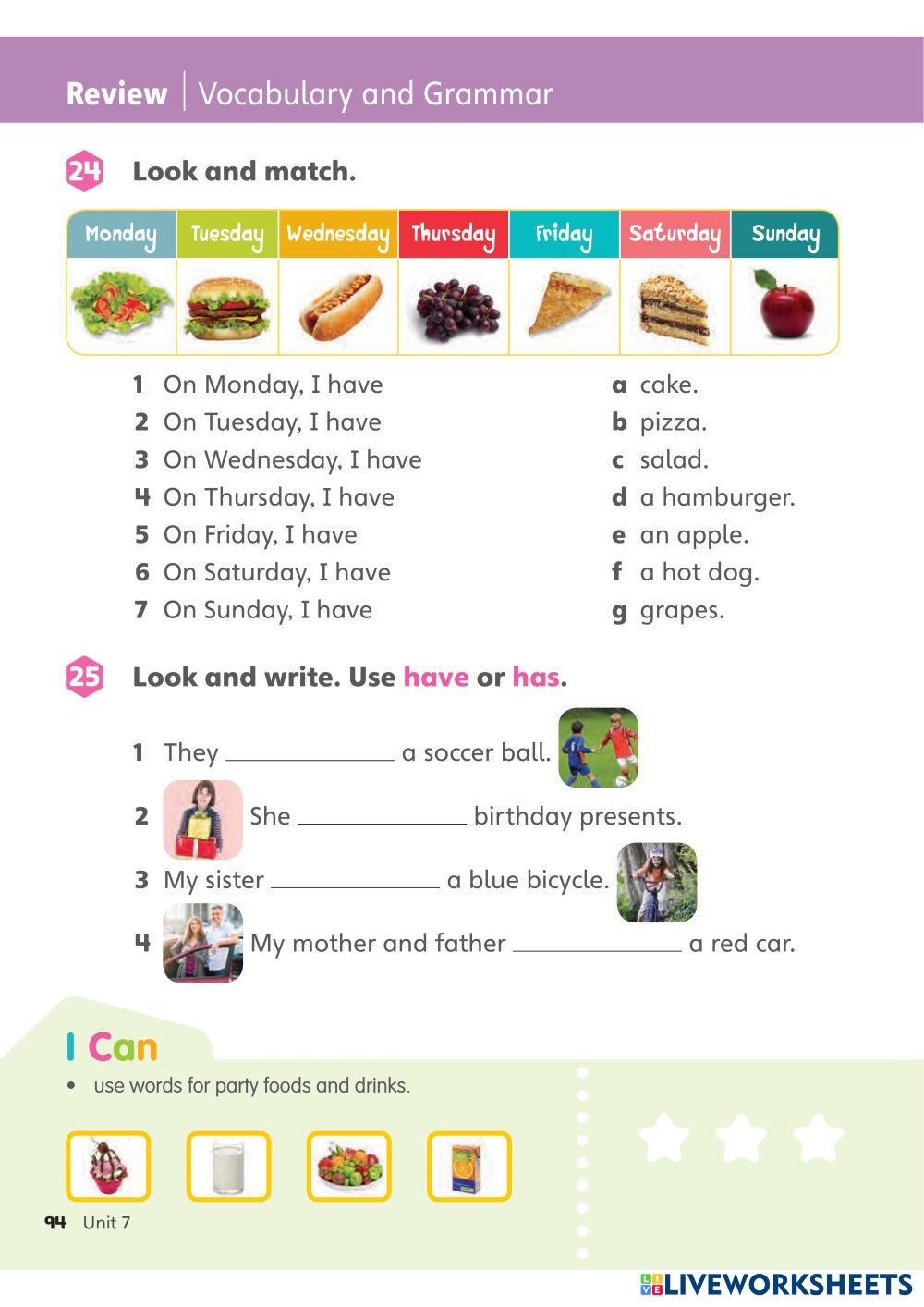Children 1B-Uni… | Free Interactive Worksheets | 7910728