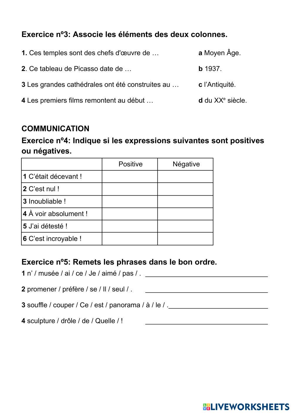 Vocabulaire unité 1 | LiveWorksheets | 7910738