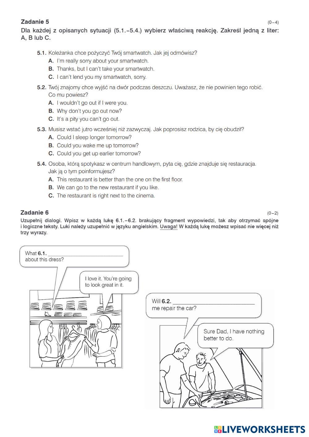 october mock ex… | Free Interactive Worksheets | 7912947