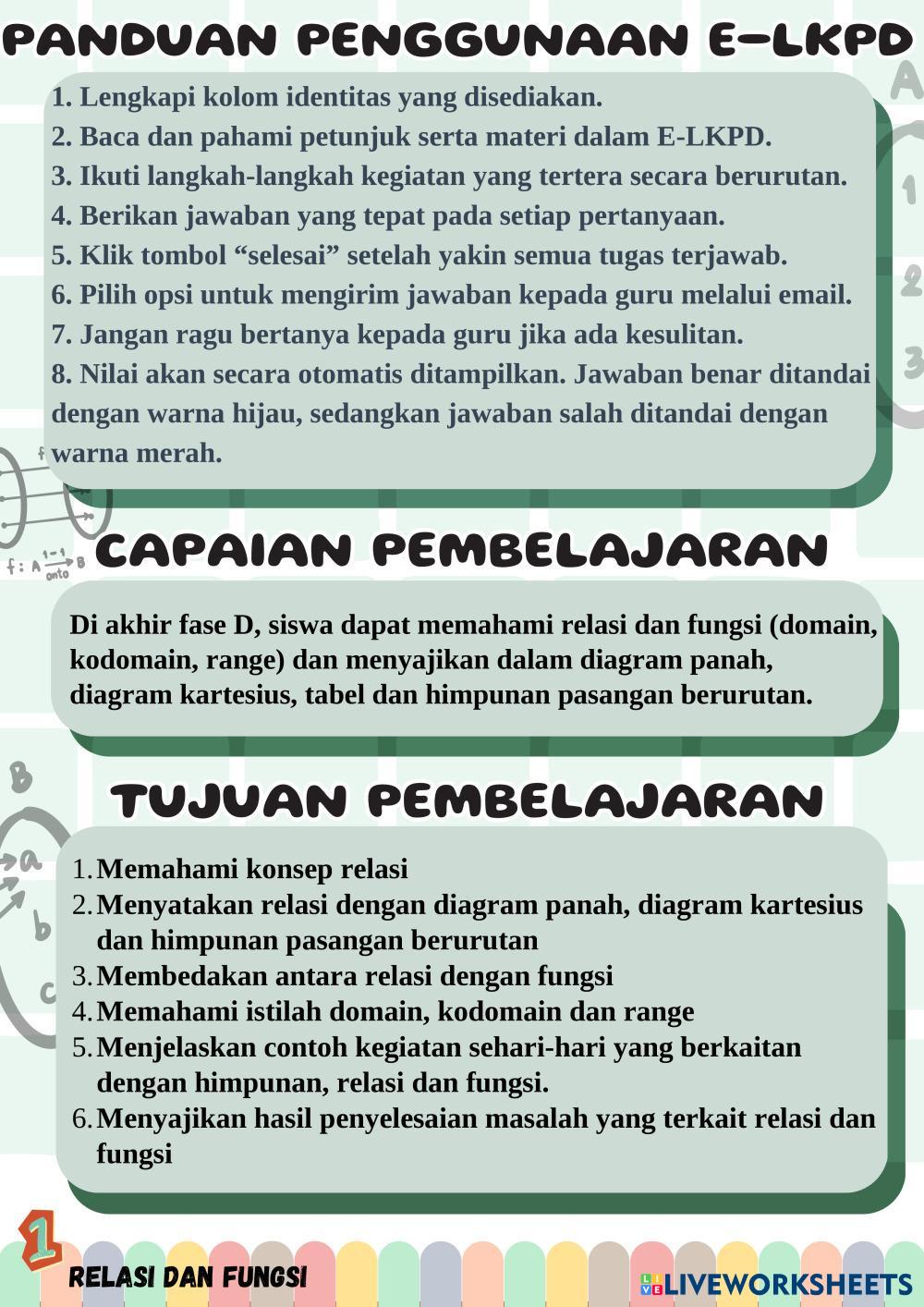 [E-LKPD] RELASI… | Free Interactive Worksheets | 7913903