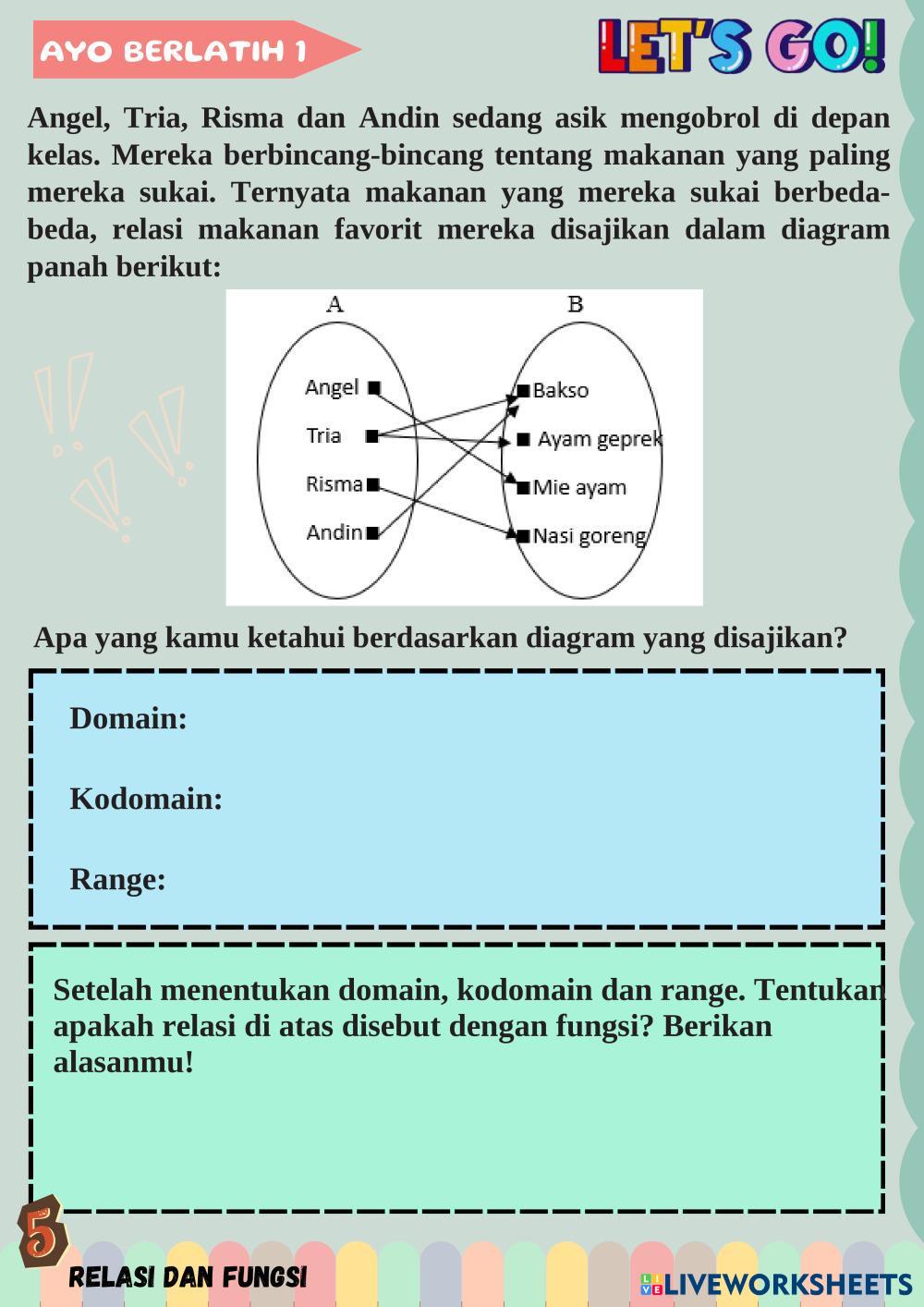 [E-LKPD] RELASI… | Free Interactive Worksheets | 7913903