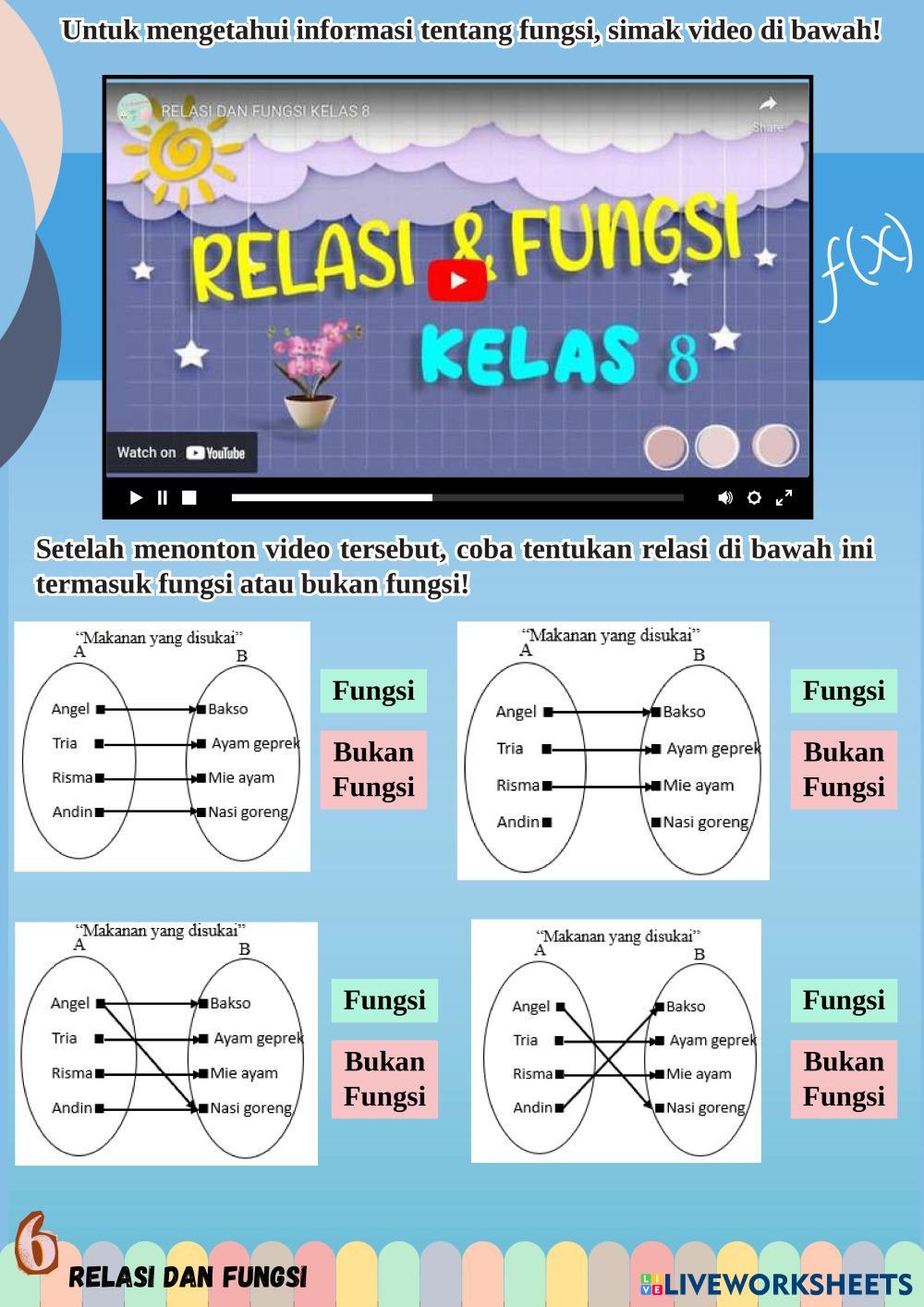 [E-LKPD] RELASI… | Free Interactive Worksheets | 7913903