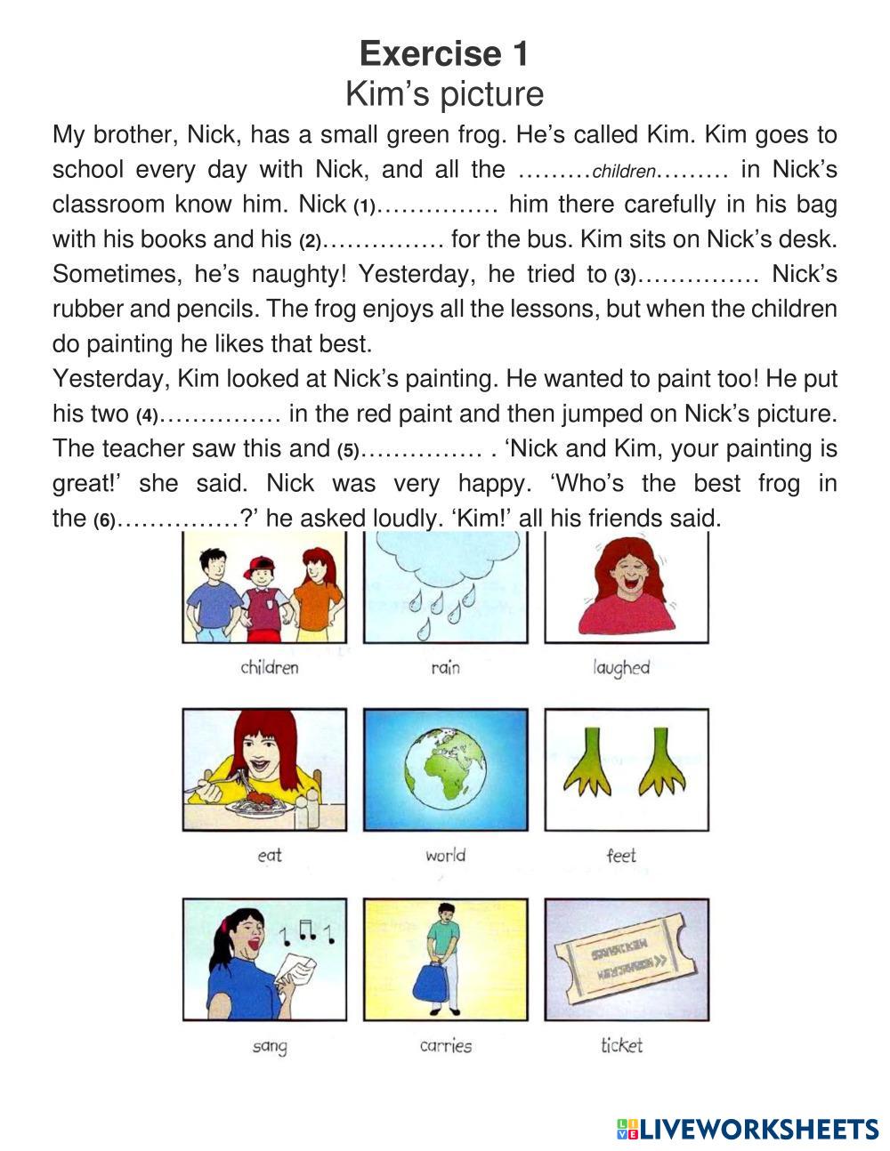 Kim’s picture –… | Free Interactive Worksheets | 7918484