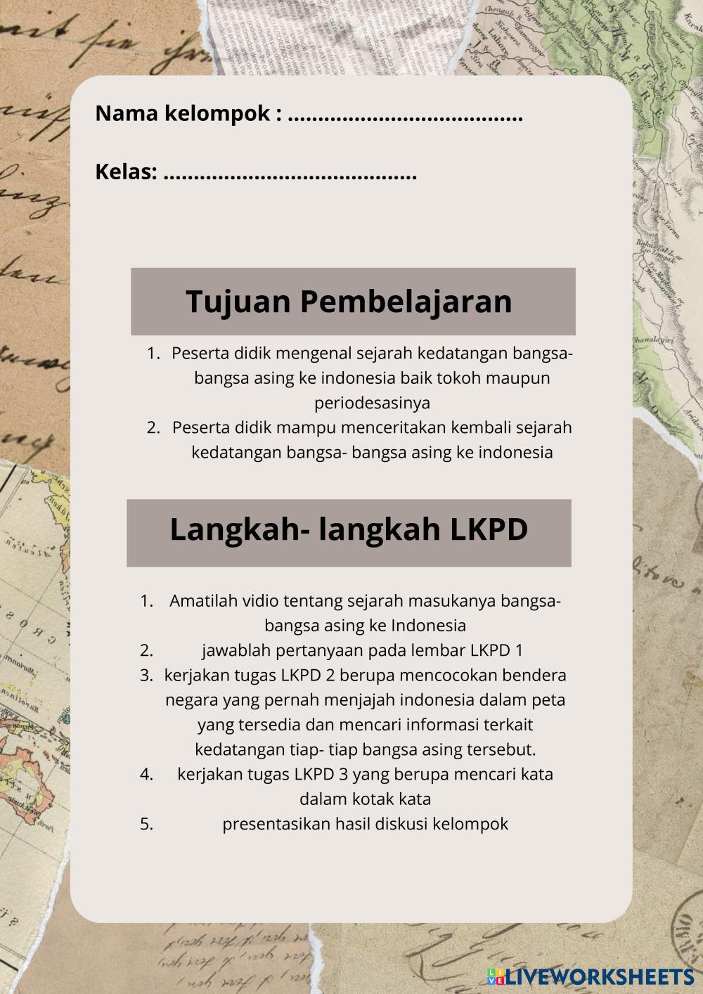 Cerita Tentang … | Free Interactive Worksheets | 7919749