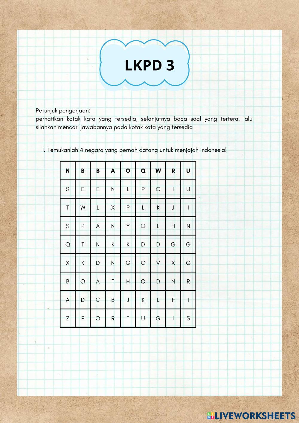 Cerita Tentang … | Free Interactive Worksheets | 7919749