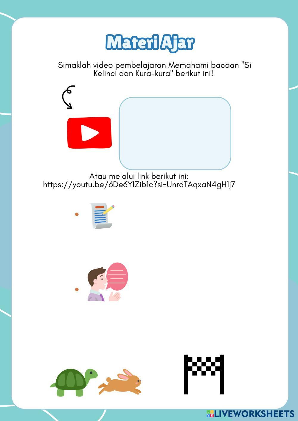 Memahami bacaan | Free Interactive Worksheets | 7922696