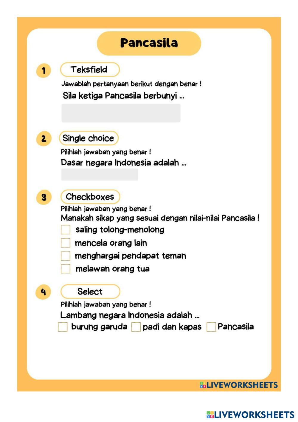 LKPD PP Kelas 1A | Free Interactive Worksheets | 7924135
