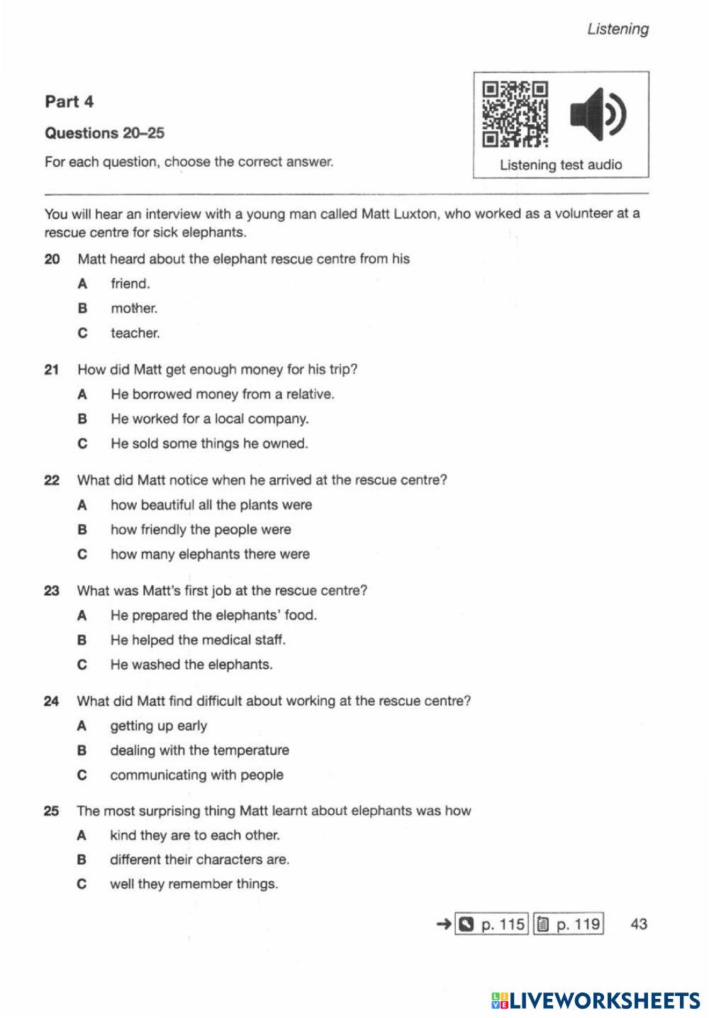 B1 Preliminary … | Free Interactive Worksheets | 7927468