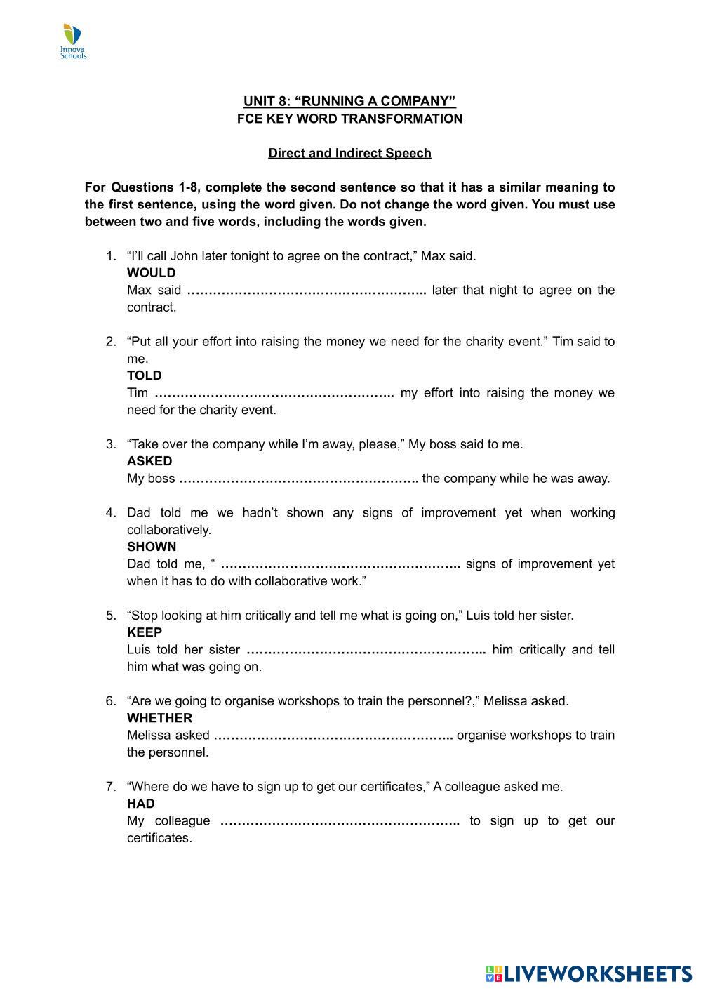 7937000 | Reporter Speech | Salazar | LiveWorksheets