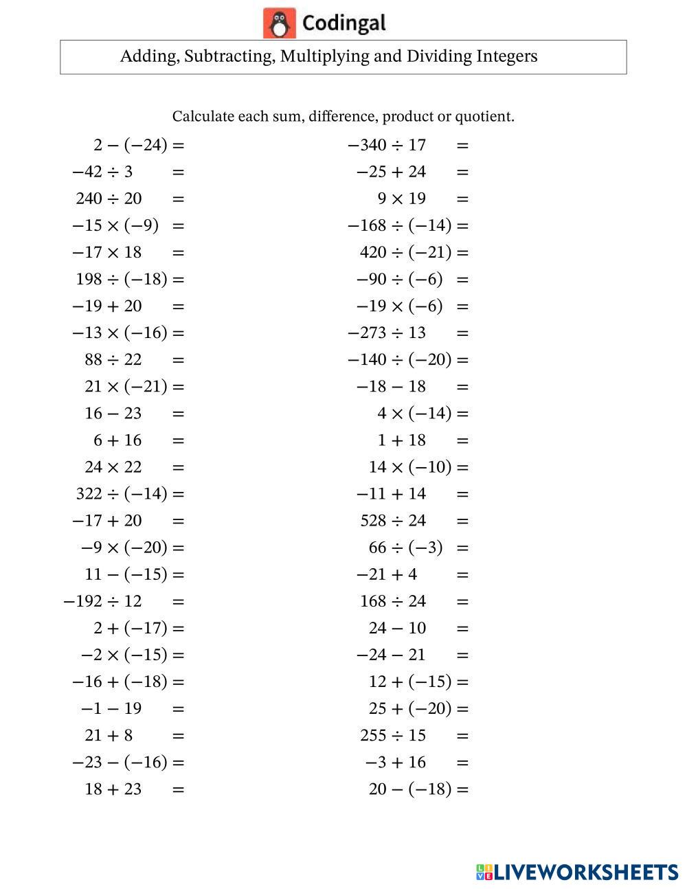 7937889 | CODINGAL | Kalaivani Sivan | LiveWorksheets