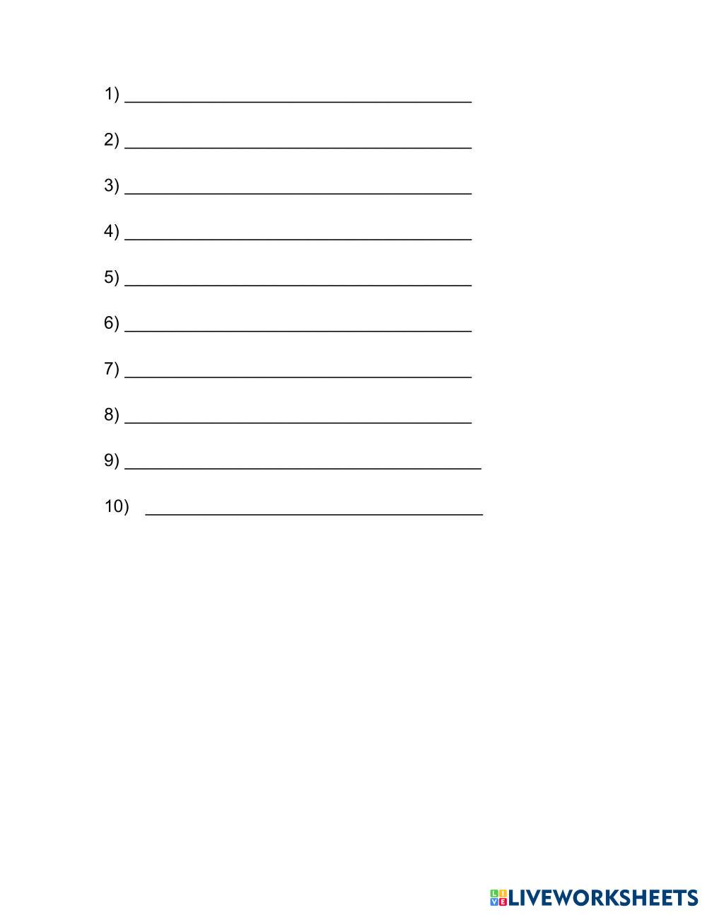 7940367 | C3 Wk1 Spelling Test | Elaine | LiveWorksheets