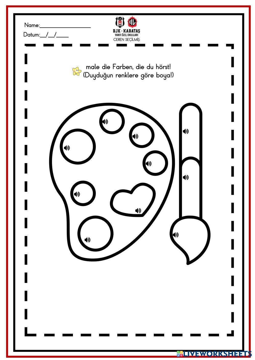 7949786 | Farben | Ceren SEÇİLMİŞ | LiveWorksheets