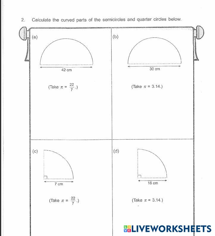 7950174 | circle area and perimeter p6 | Zar chi