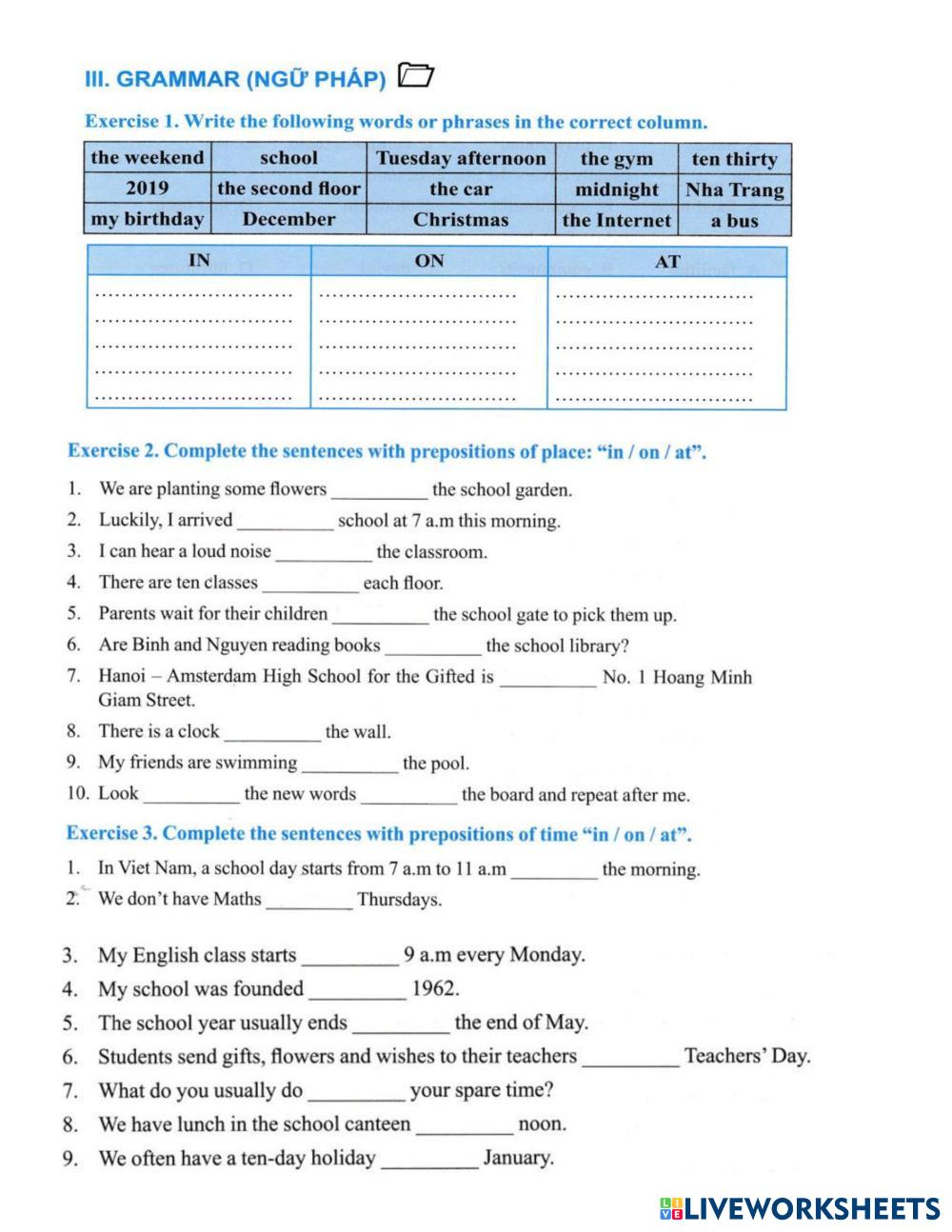 7952629 | GRAMMAR E7 UNIT 6 | Đinh Thị Thu Hà