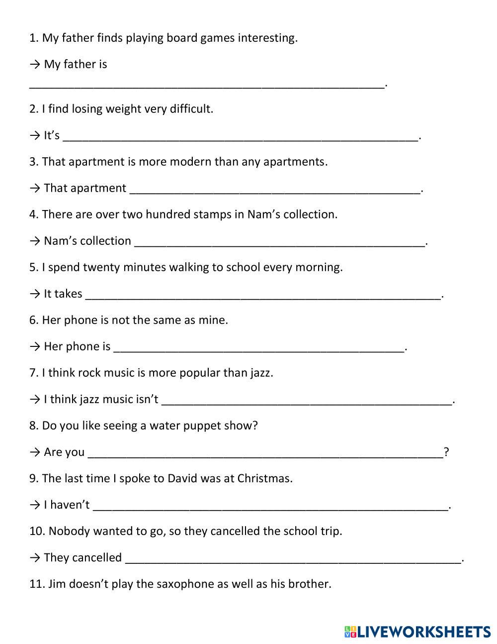 Rewrite | Free Interactive Worksheets | 7953274