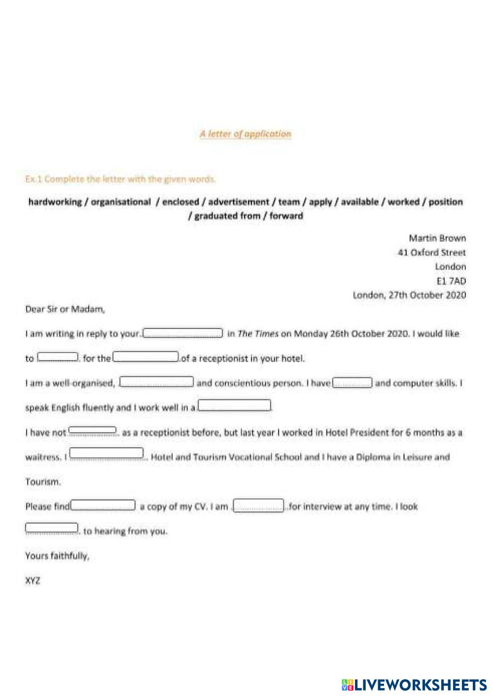 7960650 | Job Application Letter | Al Mujaddid