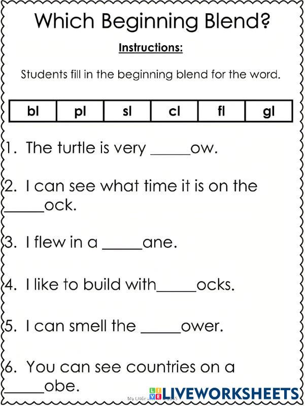 Shelece Barton | phonics 7961871 | LiveWorksheets
