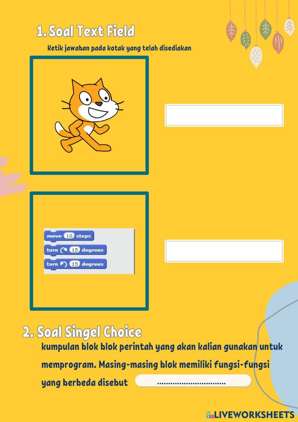 LKPD SCRATCH | Free Interactive Worksheets | 7961472