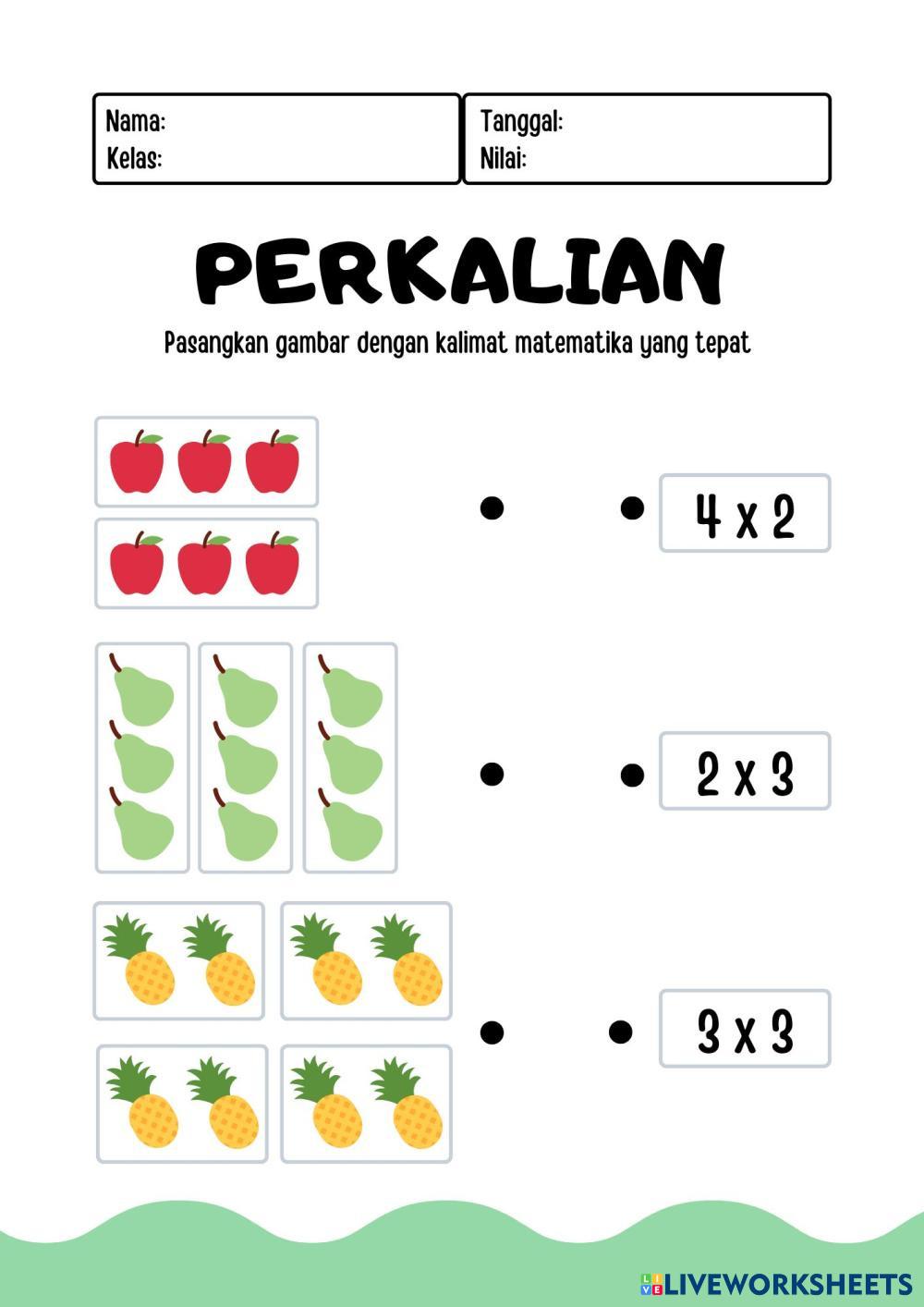 Siti Zahara Afifa | worksheet perkalian 7963860