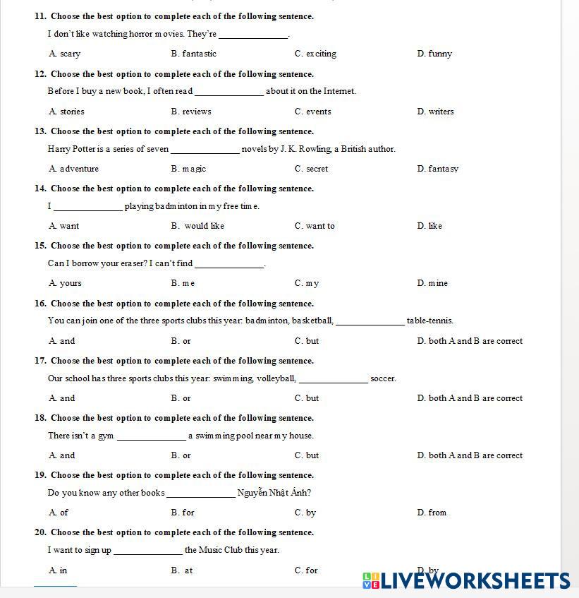 Ken's homework … | Free Interactive Worksheets | 7964481