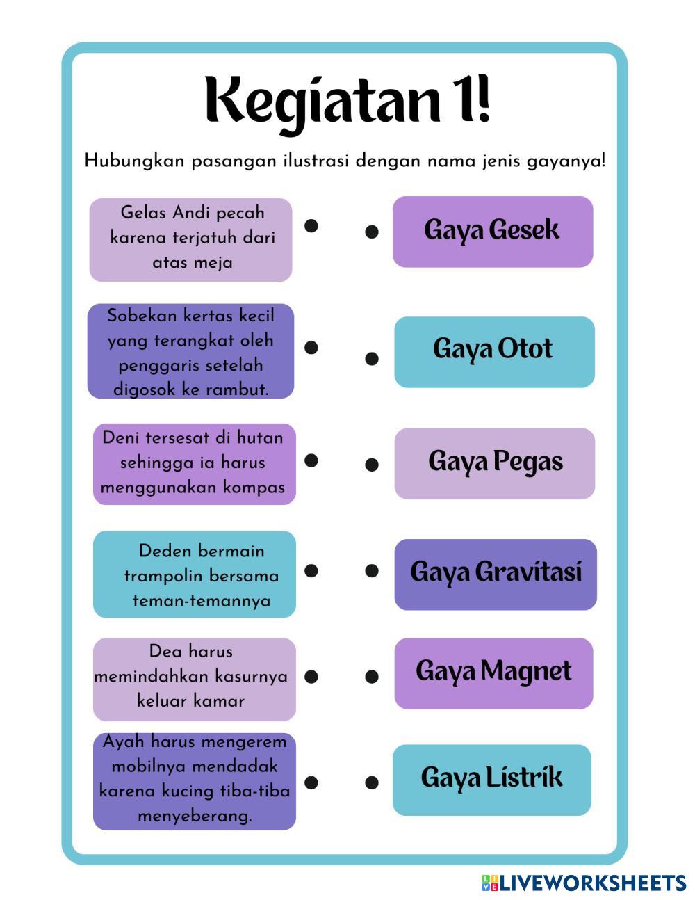 LKPD MACAM-MACA… | Free Interactive Worksheets | 7965010